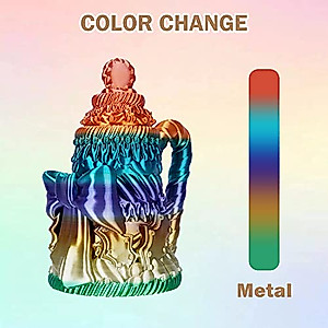 ERYONE Metal Luster Silk Rainbow Filament PLA 1.75mm for 3D Printer +/- 0.03 mm, 1kg (2.2LBS)/Spool