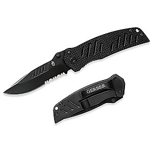 Gerber Gear Swagger Knife, Serrated Edge, Drop Point [31-000594]
