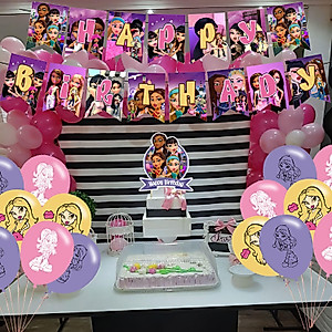 ℬ𝓇𝒶𝓉𝓏 Birthday Party Supplies, ℬ𝓇𝒶𝓉𝓏 Party Decorations,ℬ𝓇𝒶𝓉𝓏 Girl Party Theme Includes Balloons,Banner,Cake Toppers for Kids Birthday Theme Party Decorations