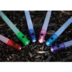 Life Gear Blue LED Glow Stick & Flashlight with Whistle & Lanyard (LG116)