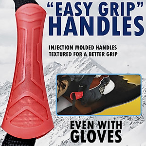 RYDR 46 Inch Molded Snow Sled (Royal Blue) - Two Riders Kids Winter Foam Sled Downhill Toboggan Sleds Plastic Sledding Board Xtreme Heavy Duty Racer Sleigh for Children, 45