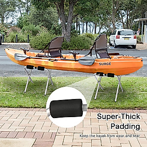 DC DICLASSE Kayak Storage Rack, Aluminum Freestanding Kayak Stand with 165 LBS Capacity, Foldable Portable Kayak Paddle Holder for Indoor and Outdoor