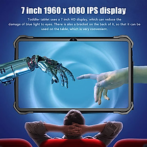 Kids Tablet Computer 7 Inches, Octa Core CPU Processor, 1960X1080p IPS, 2.4G 5G WiFi BT5.0, 32Gb 4Gb 5000Mah Battery, 5Mp 8Mp Pixels are Suitable for Android10(Green)