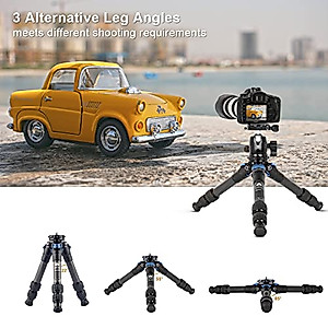 SIRUI AM-223 Carbon Fiber Camera Tripod Mini Travel Compact Tripod with 360° B-00K Ball Head, Arca Swiss Quick Release Plate, Loads up 15KG, Max Height 16", Folded Height 12.1"