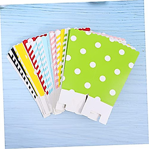 UPKOCH 36pcs Popcorn Box Paper Candy Container Paper Popcorn Box Popcorn Holders Disposable Containers Candy Containers Candy Snack Box Party Supplies Popcorn Paper Box White Cardboard