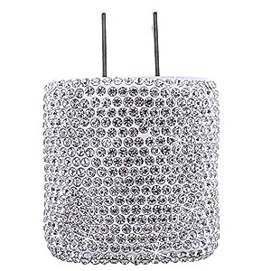 USB Wall Charger Bling 5V/2.4A 24W Dual Port Fast Charger Plug Cell Phone Block Adapter White for iPhone Android Samsung Pad Tablet etc