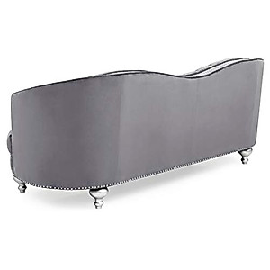 Glory Furniture Jewel Sofa, Gray. Living Room Furniture 35" H x 90" W x 37" D
