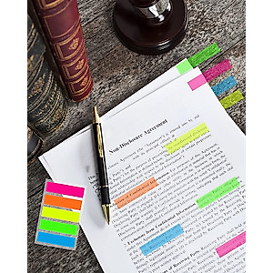 GEAoffice 450 Sheets Transparent Sticky Notes Set - 3x3 inch Clear Sticky Notes Tabs Colorful Self-Adhesive for Book Annotation, See Through Sticky Notes for Tracing, School & Office (9 Pack)