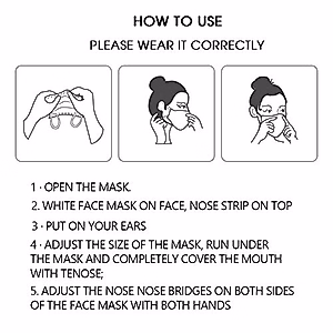 50 Pack Adults Christmas Disposable Face Mask, Individually Wrapped 3-Ply Breathable Non-woven Breathable Masks For Men and Women