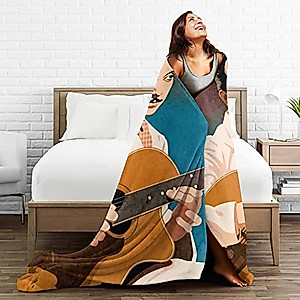 Django Reinhardt Flannel Blanket Fluffy Throw Blanket for Couch Sofa Bed All Season Super Soft 60"x50"