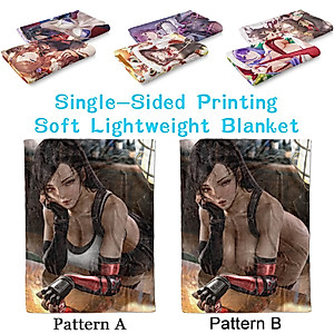 itakkaito Kawaii Anime Girl Hentai Blankets, Lewd Waifu Butt Oppai Soft Warmer Throw Blankets for All Season, Lightweight Microfiber Flannel Blanket for Home Bed, Sofa & Dorm, 40x50inch