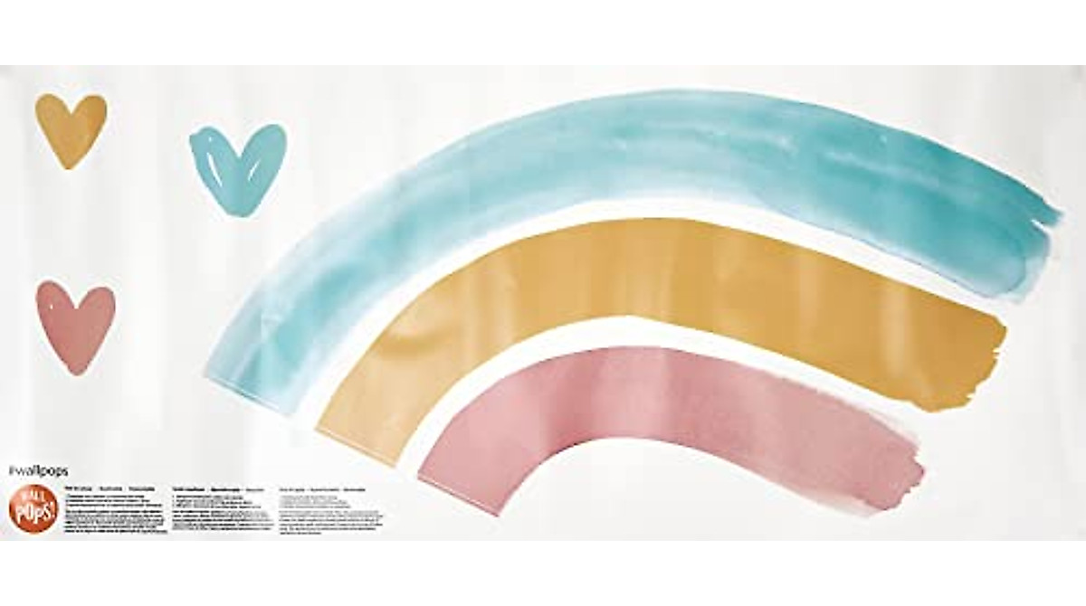 WallPops Rainbow Wall Art Kit - Easy Peel & Stick Decor