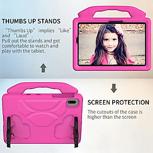 Tablet Case Suitable for Samsung Galaxy Tab S8 11.0" 2022 SM-X700 SM-X706 S7 SM-T870 T875 T876B 2020 EVA Kids Cover (Color : Red, Size : 11 inch TabS7 TabS8)