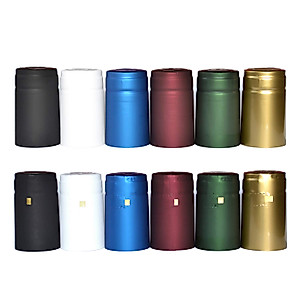 nicebottles Shrink Capsules, Black, 28x50mm, Pack of 30 - Compatible with NiceBottles 5oz & 10oz Woozy & Hot Sauce Bottles