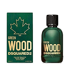 DSQUARED2 Green Wood For Men Eau de Toilette Spray, 3.4 Ounce