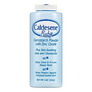 Caldesene Baby Cornstarch Powder with Zinc Oxide, 5 oz