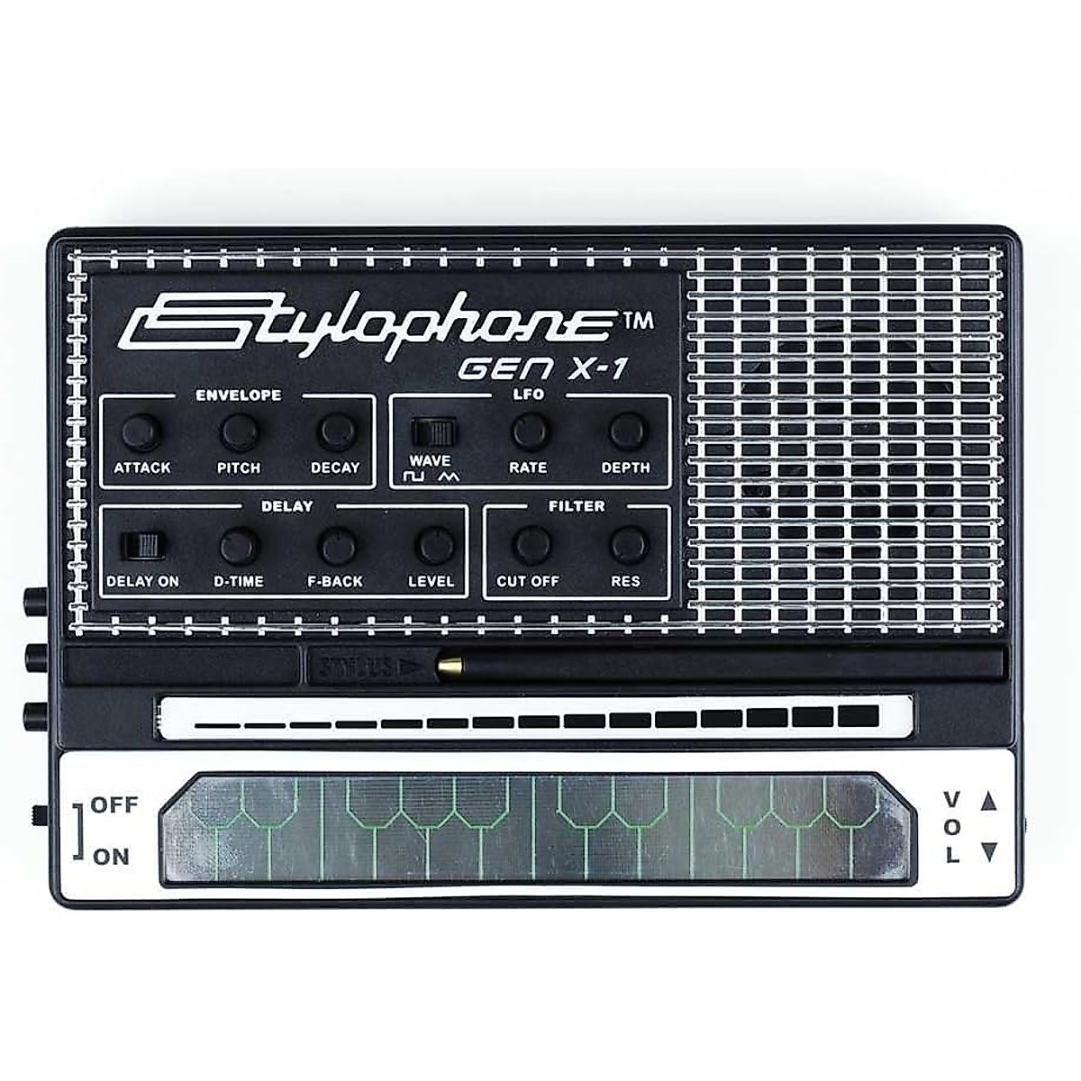 Stylophone Gen X-1 Portable Analogue Electronic Synthesizer with Built-in Speaker | Synth Musical Instrument | Synthesizer Keyboard | Stylophone Instrument