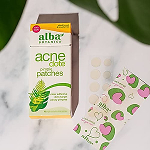 Alba Botanica Acnedote Pimple Patches for Face - Pimple, Spot Patches - Hydrocolloid Skincare Patches - 40 Count