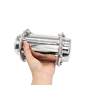 Stainless Steel Time Capsule Waterproof Lock Container Storage Future Gift 7.6"