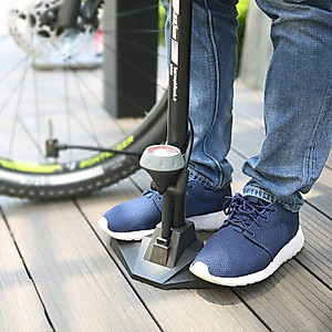 Bicycle Floor Air Pump with 170PSI Gauge High Pressure Bike Tire S8V0