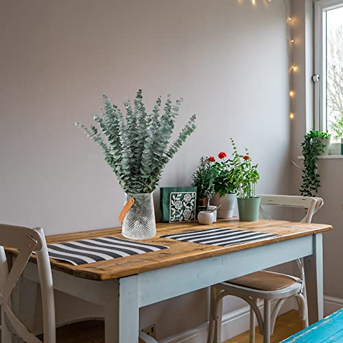 20 Pcs Eucalyptus for Shower Hanging Dried Eucalyptus Stems 17" Real Eucalyptus 100% Made from Fresh Eucalyptus Leaves Artificial Wedding Decor Home Decor Farmhouse Decor DIY Artificial Plants,Green