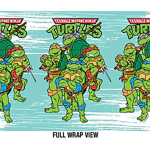 Teenage Mutant Ninja Turtles TMNT OFFICIAL TMNT Turtle Group 24 oz Insulated Canteen Water Bottle, Leak Resistant, Vacuum Insulated Stainless Steel with Loop Cap