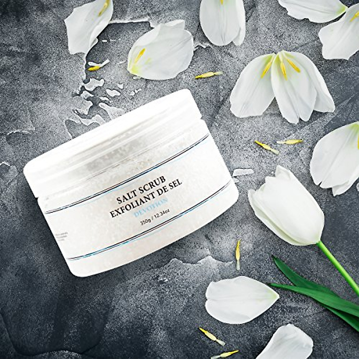 Vivo Per Lei Body Scrub - Exfoliating Body Scrub with Dead Sea Minerals - Dead Sea Salt Scrub for Hands & Legs - Body Exfoliant for a Supple Beach Body - 350 g/ 12.34 oz