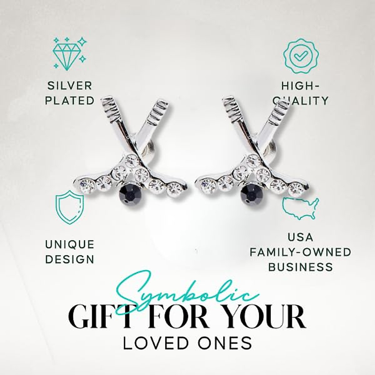 Hockey Earrings, Hockey Jewelry, Ice Hockey Earrings, Hockey Gifts, Hockey Charm Earrings, Gift for Female Hockey Players, Moms and Fans