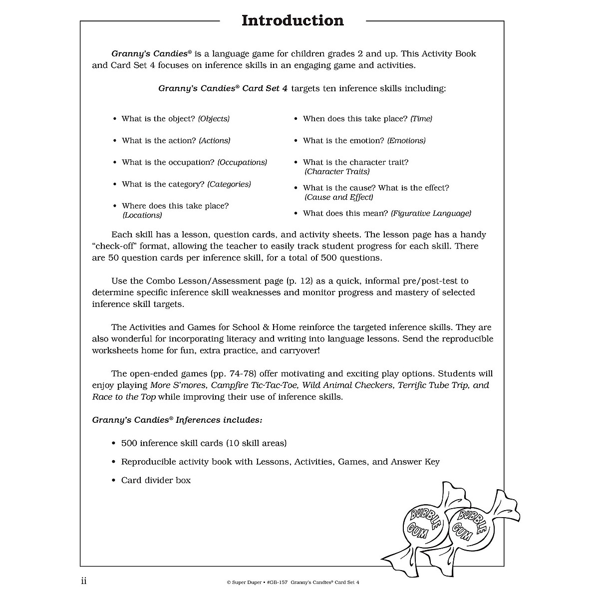 Super Duper Publications | Granny's Candies® Vocabulary & Word Meaning Game Inferences Cards (Add-On Set 4) | Educational Learning Resource for Children