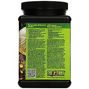 Exo Terra Forest Tortoise Food, Soft Pellets for Reptiles, Adult, 20.8 Oz., PT3226