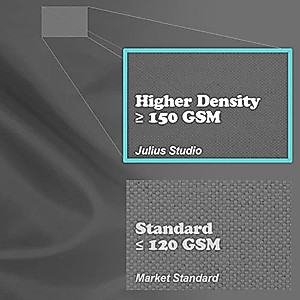 Julius Studio 10 x 16 ft. / 120 x 192 inch Large Gray Backdrop Background Screen, High Density 150 GSM Premium Material for Professional Photo Video Studio, Pure Grey Muslin, JSAG486