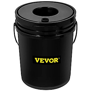 VEVOR DWC Hydroponic System, 5 Gallon 8 Buckets, Deep Water Culture Growing Bucket, Hydroponics Grow Kit with Pump, Air Stone and Water Level Device, for Indoor/Outdoor Leafy Vegetables