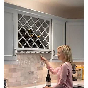 Satin Chrome 11-7/16" x 1" x 1-3/8" Stem Glass Holder