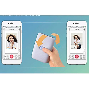 XXXDXDP Mini Portable Printer, Home Office Photo Files and Other Printing Equipment (Color : OneColor)