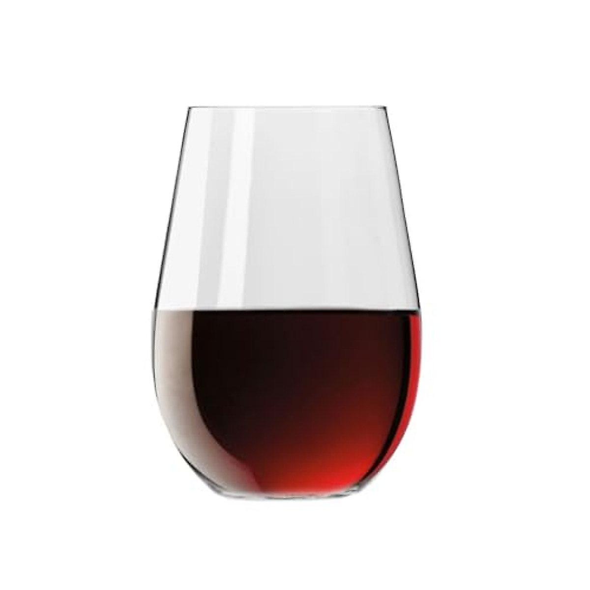 Krosno Stemless Red Wine Glasses | Set of 6 | 19.6 oz | Harmony Collection | Perfect for Cocktails Drinks Water Juice Scotch Irish Liquor Whiskey | Gift Idea | Made in Europe