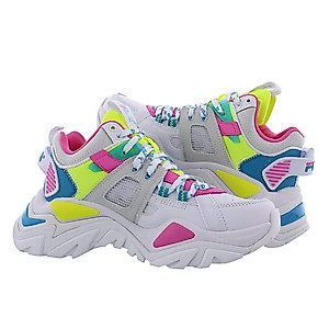 Fila Cage Mid Mixed Media Womens Shoes Size 8, Color: White/Multi