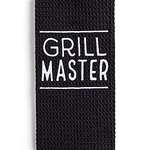 DEMDACO Grill Master Black and White 69 inch Cotton Polyester Fabric Boa Dish Towel