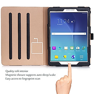 ProCase Galaxy Tab S2 9.7 Case - Leather Stand Folio Case Cover for Galaxy Tab S2 Tablet (9.7 inch, SM-T810 T815 T813) -Black