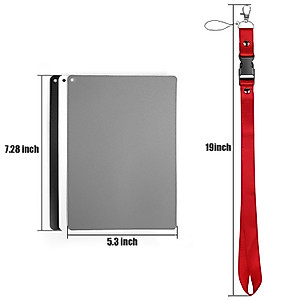 Anwenk Grey Card White Balance Card 18% Exposure Photography Card Custom Calibration Camera Checker Video, DSLR and Film,5.3"x 7.28" (Large Size)