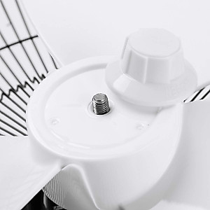 CHICTRY Plastic Fan Blade Replacement Leaves with Nut Cover for Household Standing Pedestal Fan Table Fanner Accessories White 16 Inch 3 Leaves