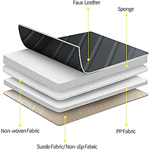 LUCKYMAN Club S08-QE Tacoma Seat Covers, Fit for 2005-2023 Tacoma Crew Cab SR SR5 TRD Sport TRD Off-Road PreRunner with Water Proof Faux Leather(Front Pair, Black&Gray 2 pcs)