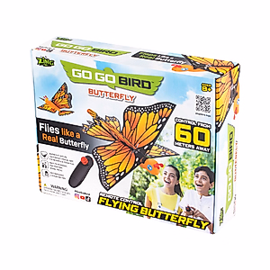 Zing Go Go Bird - Remote Control Flying Toy - Looks and Flies Like A Real Butterfly - Great Starter RC Toy for Boys and Girls (Butterfly)