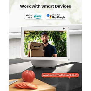 CAMSTRO Doorbell Camera Wireless - 3K Video Doorbell with Chime, 2.4G WiFi Outdoor Security Cemera,Smart Human Detection, 2-Way Audio,Voice Changer,Night Vision,Works with Alexa and Google Assistant