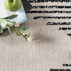 nuLOOM Romina Diamond Stripes Area Rug, 8x10, Grey