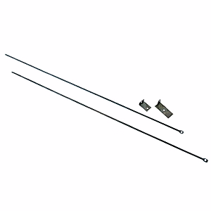 UniFlame, C-6800, Fireplace Curtain Rod KIT, 32 in. to 58 in. Long Metallic