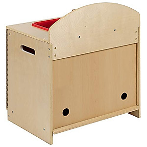 Flash Furniture Hercules Children's Wooden Kitchen Sink for Commercial or Home Use - Safe, Kid Friendly Design, Natural