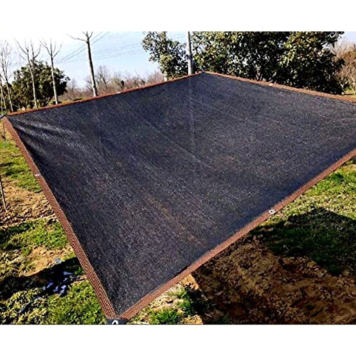 B L 90% Shade Cloth 6.5 Ft x 10 Ft, Black Premium Mesh Shade Panel with Grommets for Plant Cover, Greenhouse, Barn,Top Shade Cloth Quality Panel for Flowers, Plants, Patio Lawn