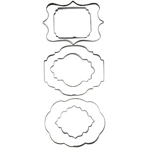 Wilton 6 Piece Plaque Fondant Cut-Outs Set