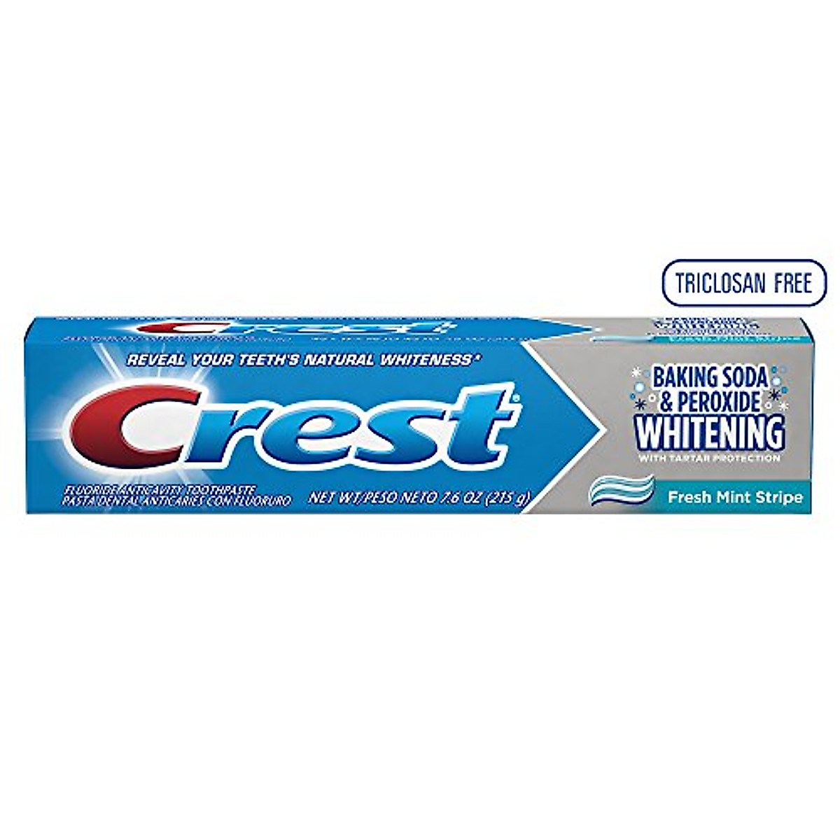Crest Baking Soda And Peroxide Whitening With Tartar Protection Fresh Mint Flavor Toothpaste 8.2 Oz (Pack of 6)