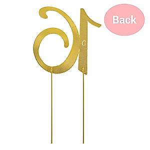 16 Cake Topper - Premium Gold Metal - Sweet 16 Birthday Party Sparkly Rhinestone Decoration Makes a Great Centerpiece - Now Protected in a Box